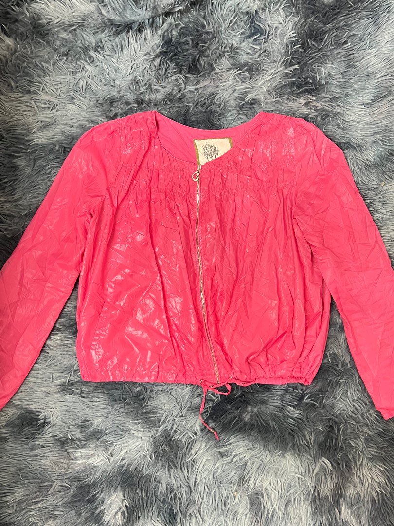 Barbie pink wind breaker, Women's Fashion, Coats, Jackets and Outerwear ...