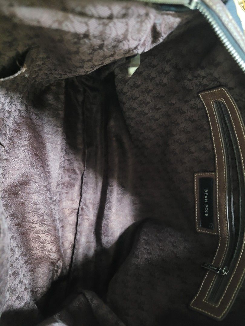 BEANPOLE LEATHER AND NYLON BRIEFCASE, BUSINESS CASE, PORTFOLIO/DOCUMENT ...