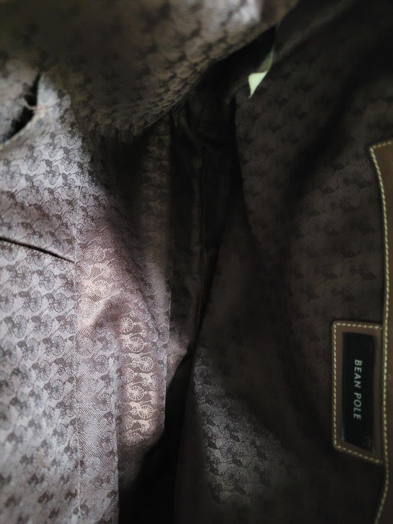 BEANPOLE LEATHER AND NYLON BRIEFCASE, BUSINESS CASE, PORTFOLIO/DOCUMENT ...