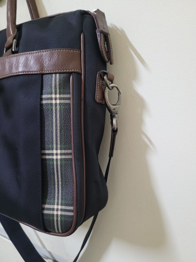 BEANPOLE LEATHER AND NYLON BRIEFCASE, BUSINESS CASE, PORTFOLIO/DOCUMENT ...