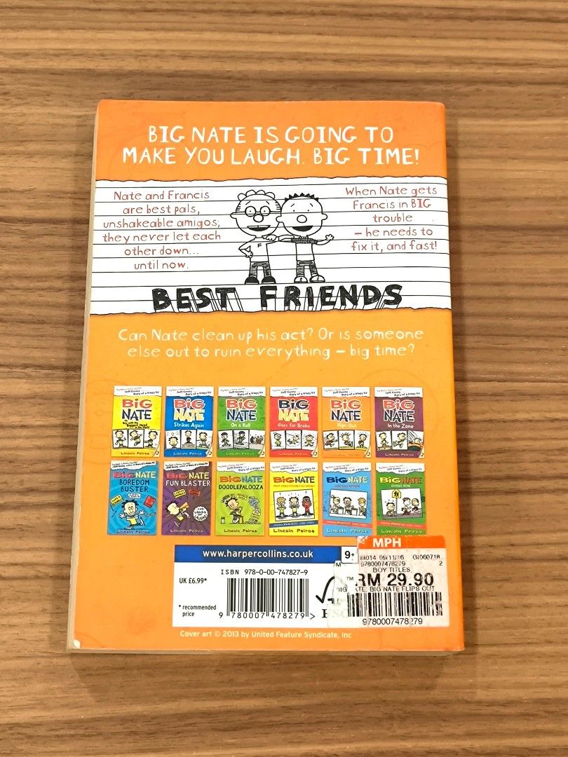Big Nate Flips Out Children Comic Book By Lincoln Peirce, Hobbies ...