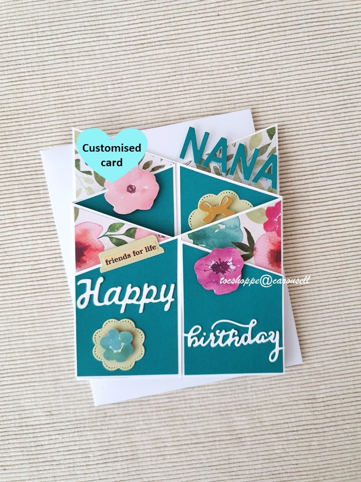 RESERVED Birthday Display Card, Customised Card, Hobbies & Toys ...
