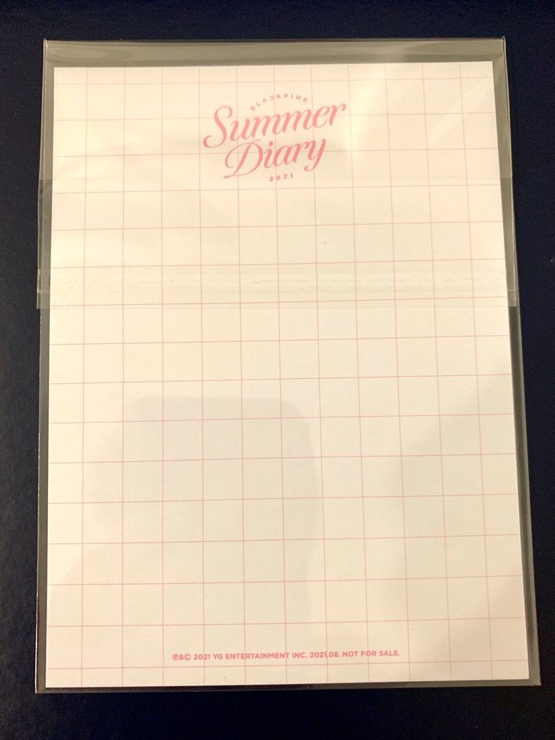 Blackpink Rose Summer Diary 2021 Official Postcard, Hobbies & Toys ...