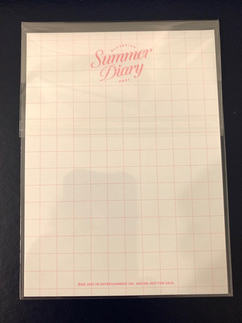 Blackpink Rose Summer Diary 2021 Official Postcard, Hobbies & Toys ...