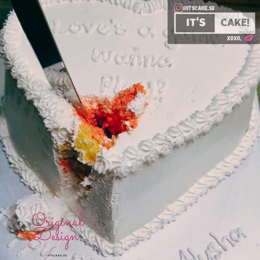 Blank Space Cake, Food & Drinks, Homemade Bakes on Carousell