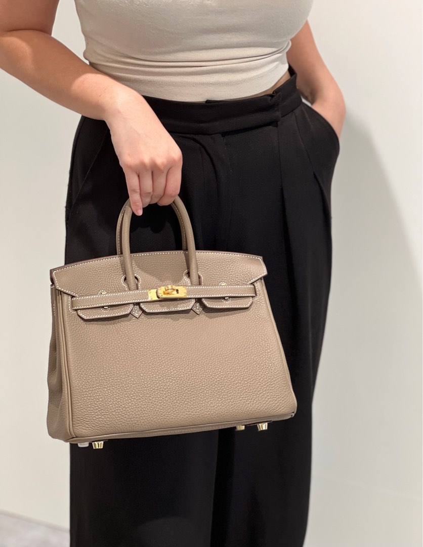 Brand New Hermes Birkin 25 in Etoupe Togo with GHW, Luxury, Bags & Wallets on Carousell