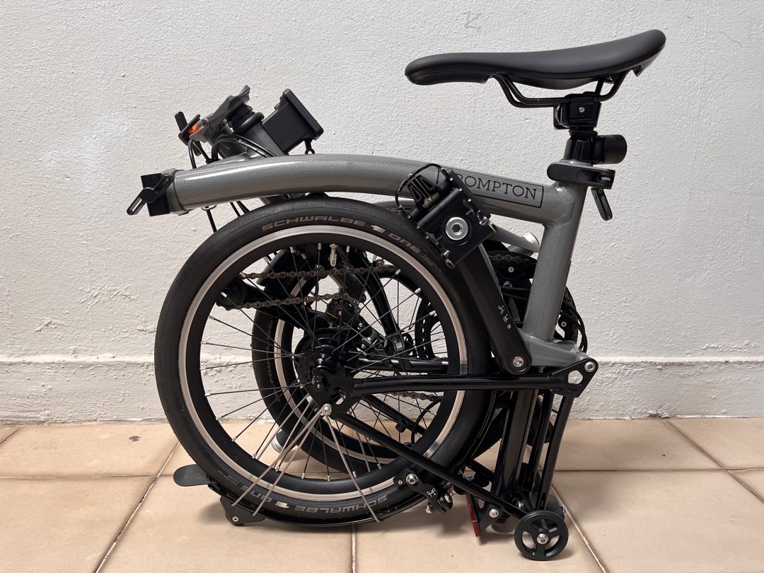 Brompton P Line storm grey, Sports Equipment, Bicycles & Parts ...