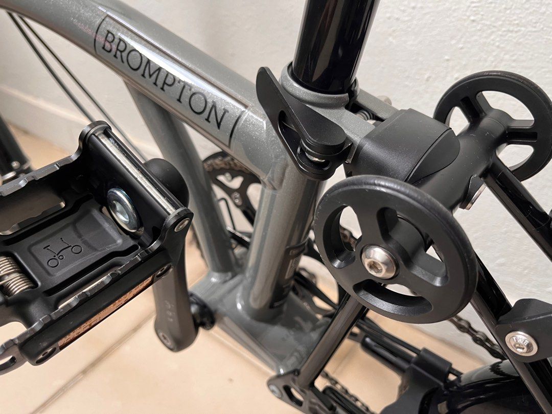 Brompton P Line storm grey, Sports Equipment, Bicycles & Parts ...