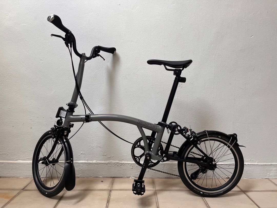 Brompton P Line storm grey, Sports Equipment, Bicycles & Parts ...