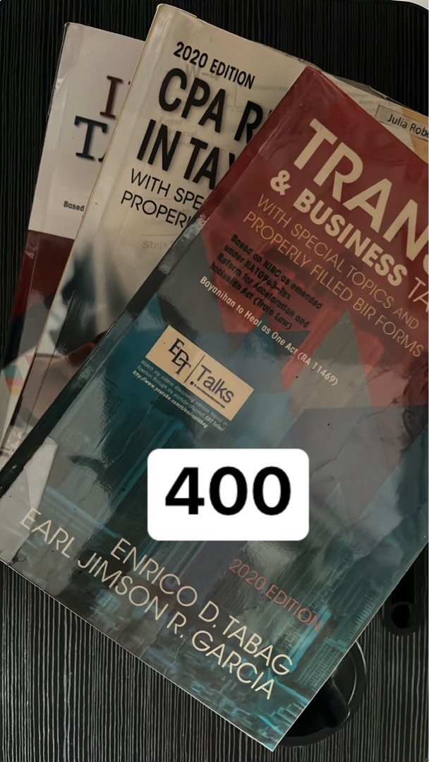 Bundle: Taxation by Tabag, Hobbies & Toys, Books & Magazines, Textbooks ...