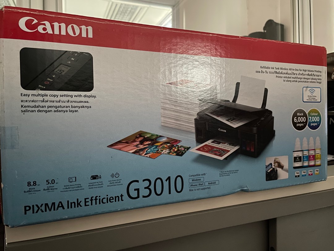 Canon PIXMA G3010, Computers & Tech, Printers, Scanners & Copiers on ...