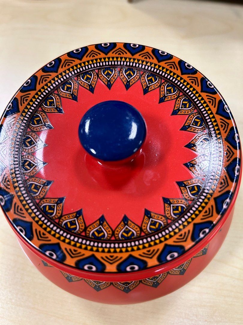 Ceramic Small Biryani Handi with Lid, Furniture & Home Living ...