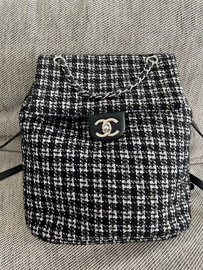 Chanel Urban Spirit Tweed Backpack, Women's Fashion, Bags & Wallets ...