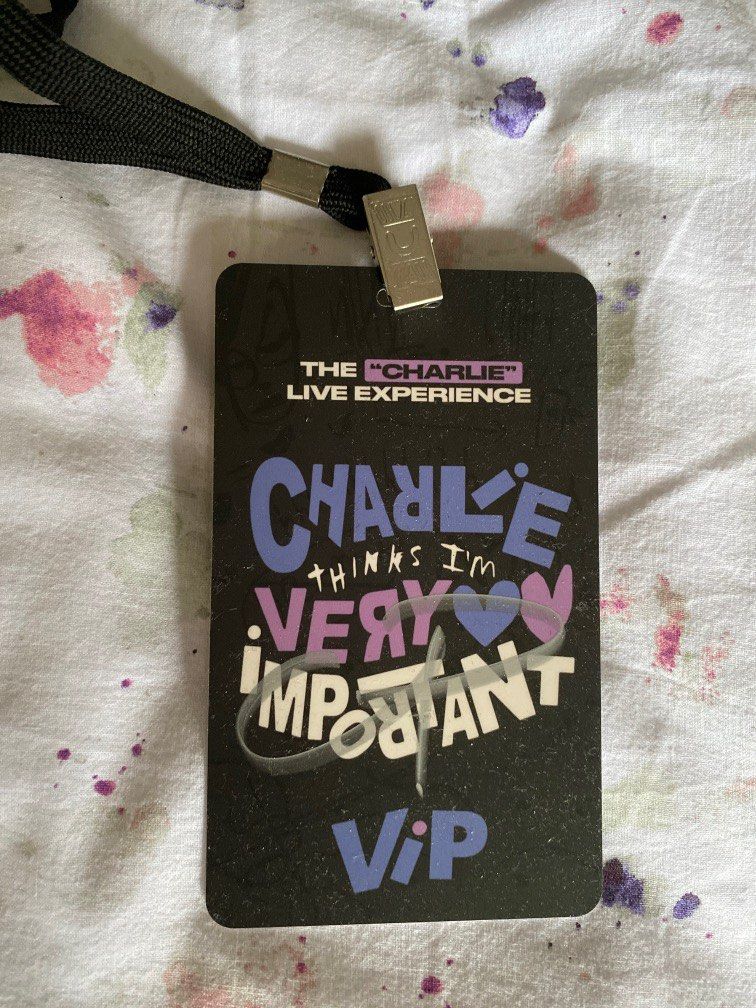 Charlie Puth VIP Goodie Bag Merchandise, Hobbies & Toys, Memorabilia ...