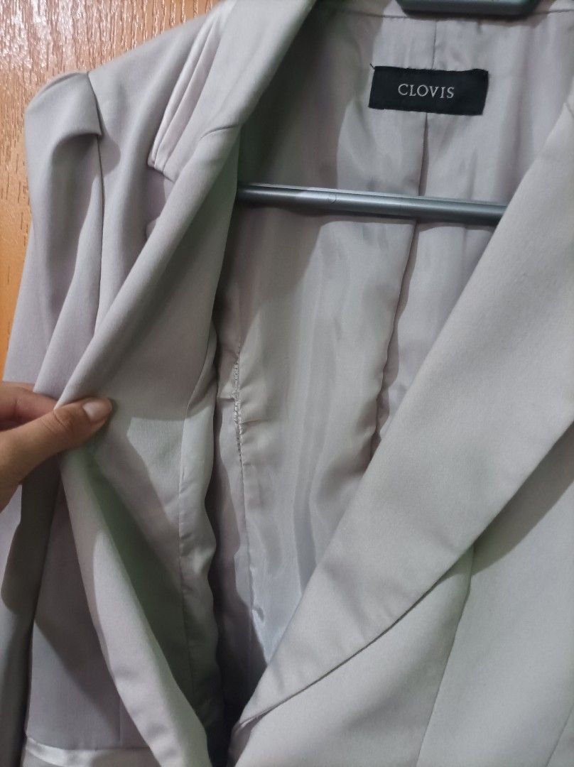 Clovis Nude Blazer, Women's Fashion, Coats, Jackets and Outerwear on Carousell