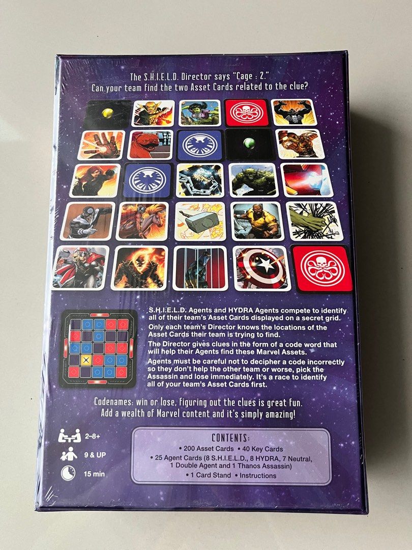 Codenames Marvel Board Game, Hobbies & Toys, Toys & Games on Carousell
