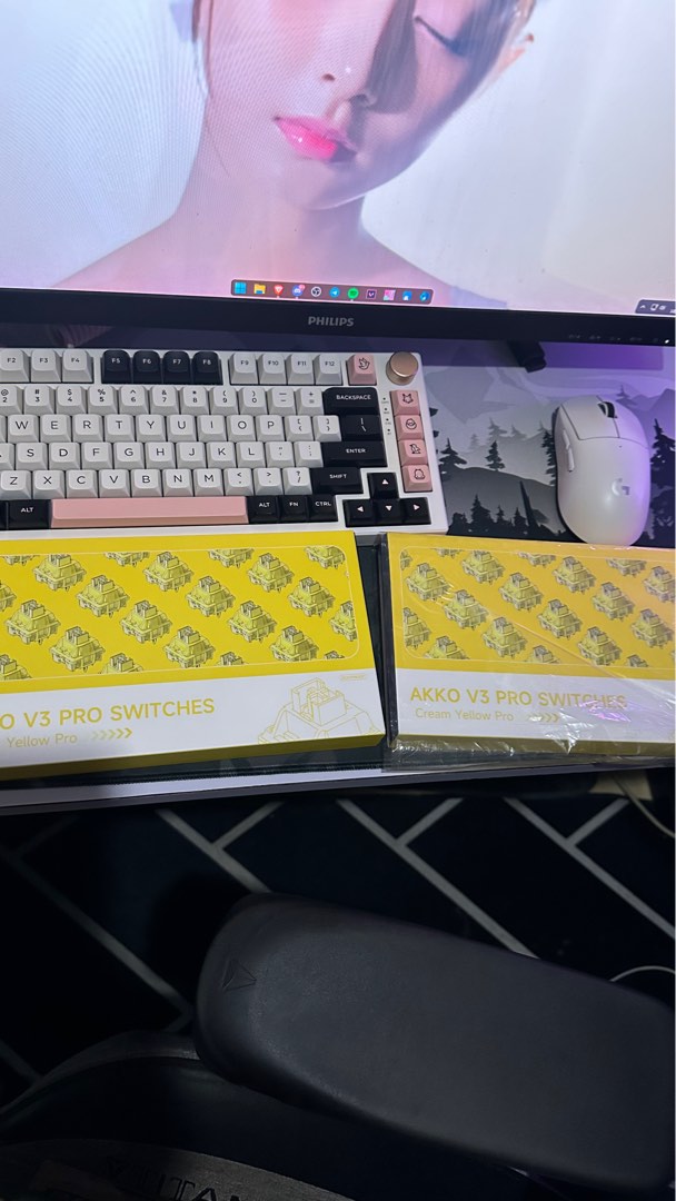 CREAMY YELLOW V3 PRO AKKO, Computers & Tech, Parts & Accessories ...
