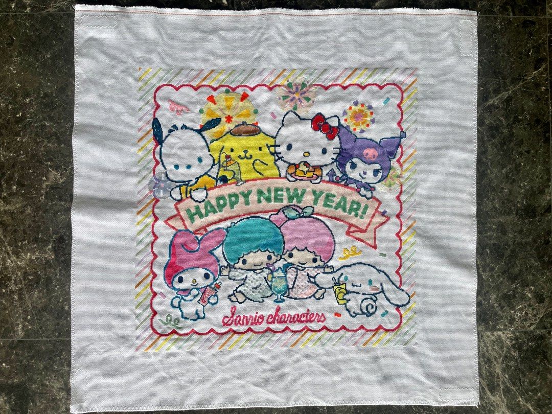 Sanrio Character cross stitch completed, Hobbies & Toys, Stationery ...