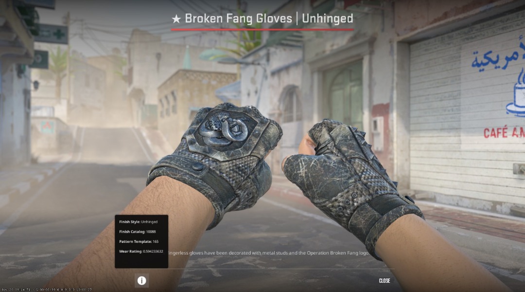 CS2 Broken Fang Unhinged Gloves Battle-Scarred, Video Gaming, Gaming ...