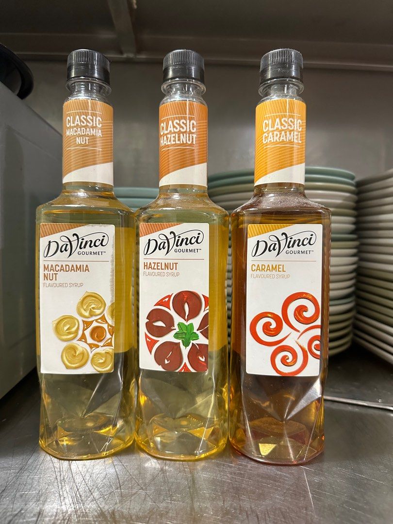 Da Vinci syrup (Macadamia, Hazelnut, Caramel), Food & Drinks, Beverages ...