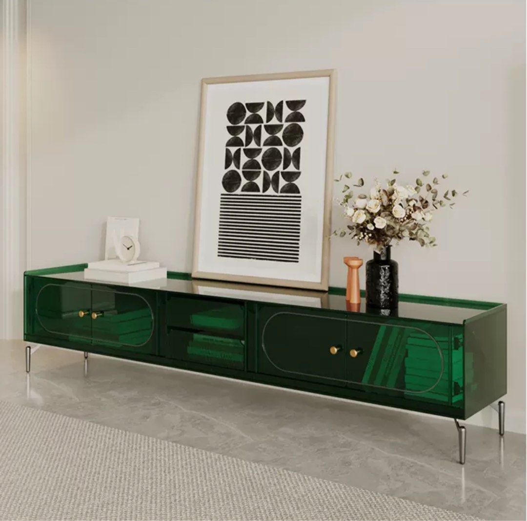 DAVEN Modern Acrylic TV Console, Furniture & Home Living, Furniture, TV ...