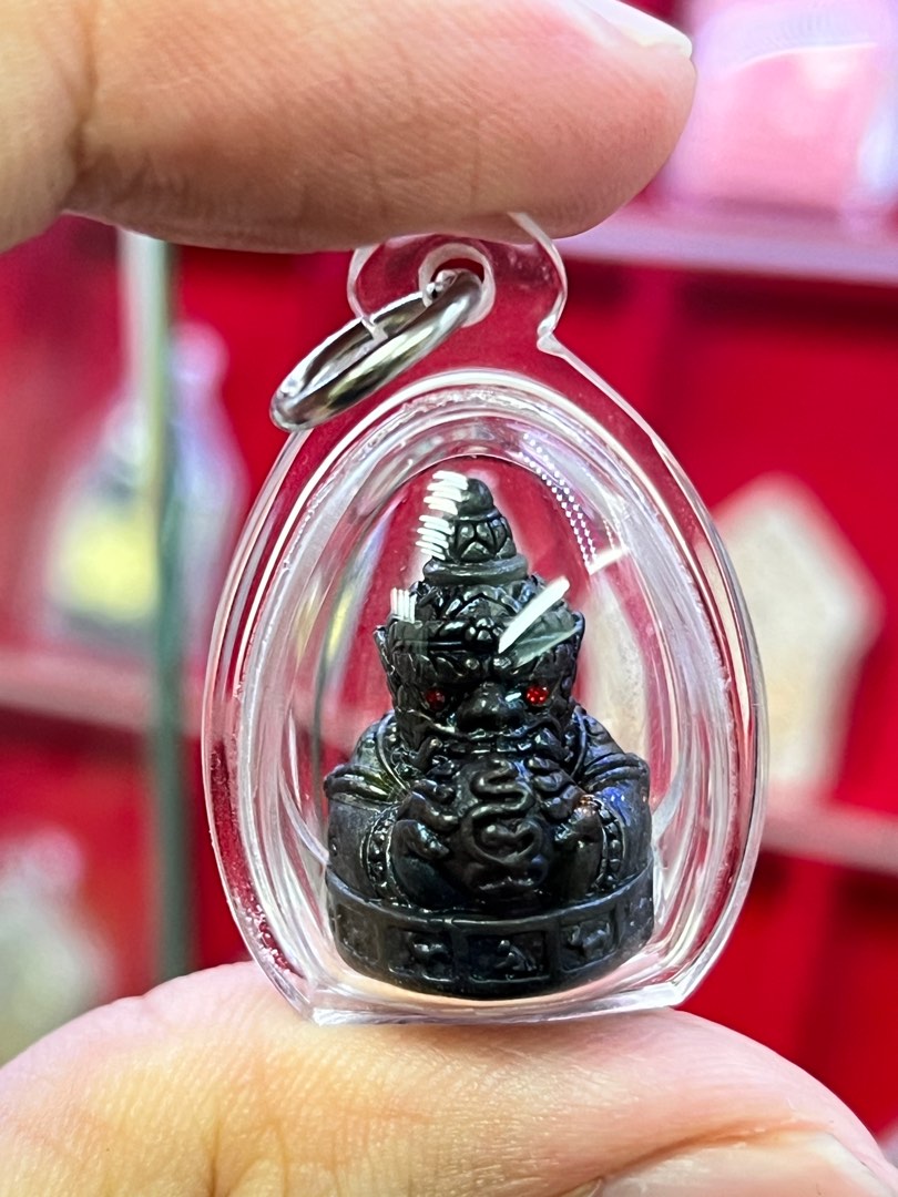 Deity Pra Rahu Roop Lor Below 1 Takrut Blessed by LP Erm Pattalung 2559 ...