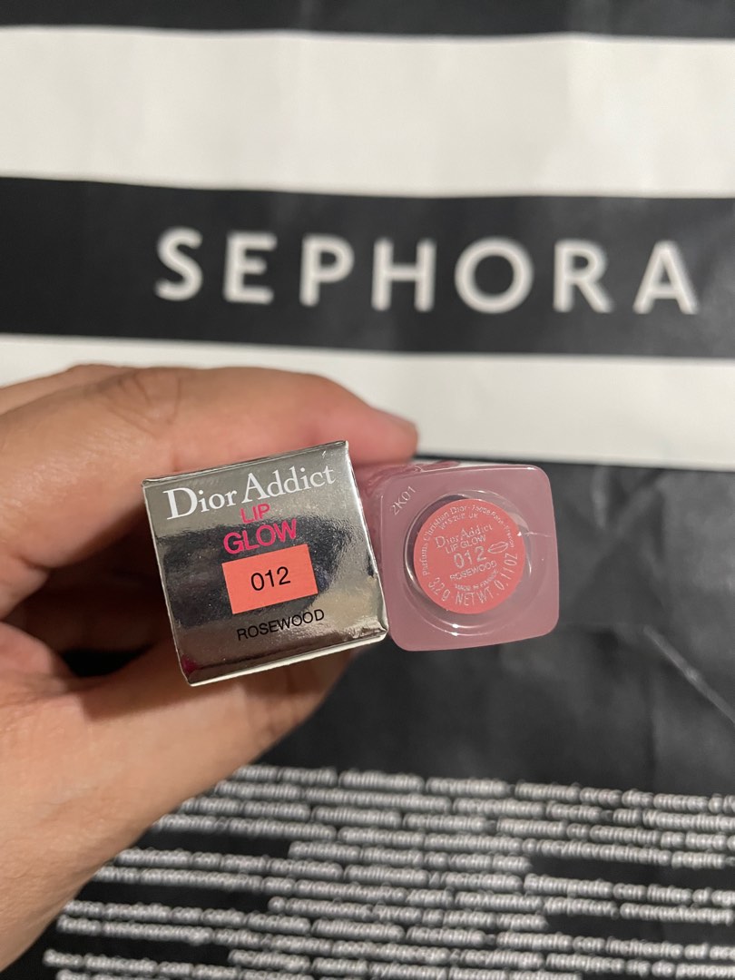 Dior addict lip glow 012 Rosewood (free shipping), Beauty & Personal ...