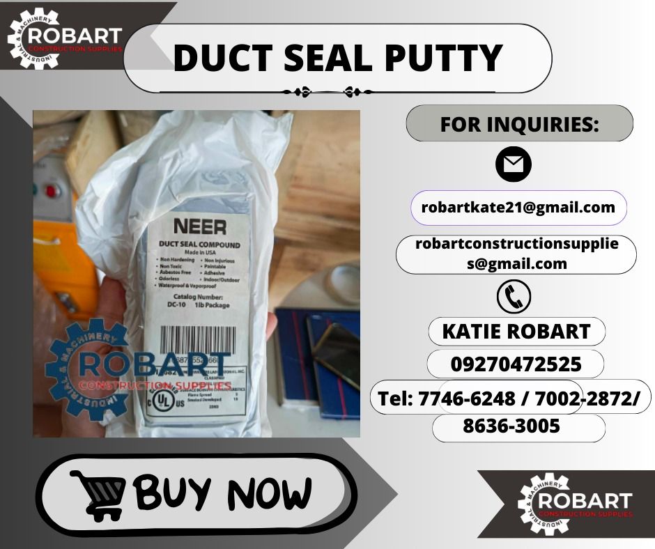 DUCT SEAL PUTTY, Commercial & Industrial, Construction Tools ...