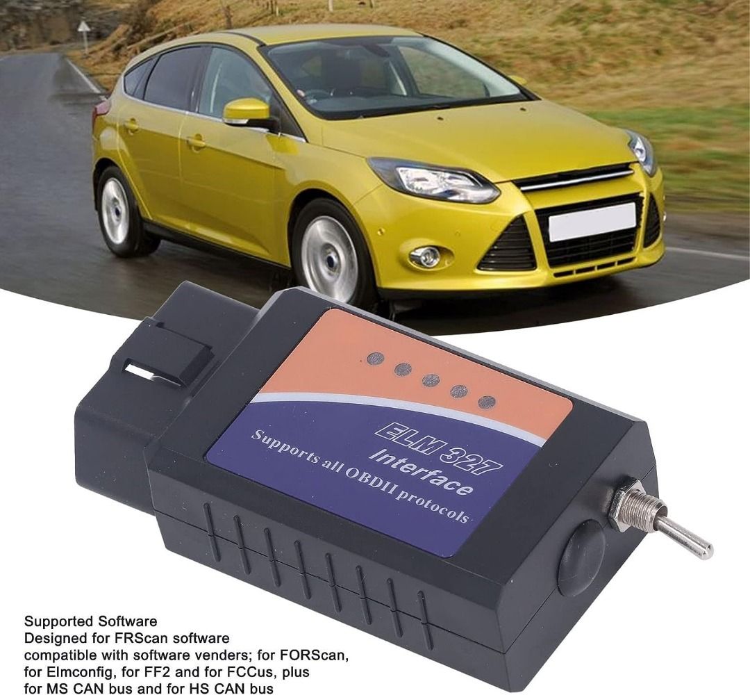 ELM327 USB OBD2 Scanner Adapter, For ELM327 ODB2 Bluetooth Scanner ...