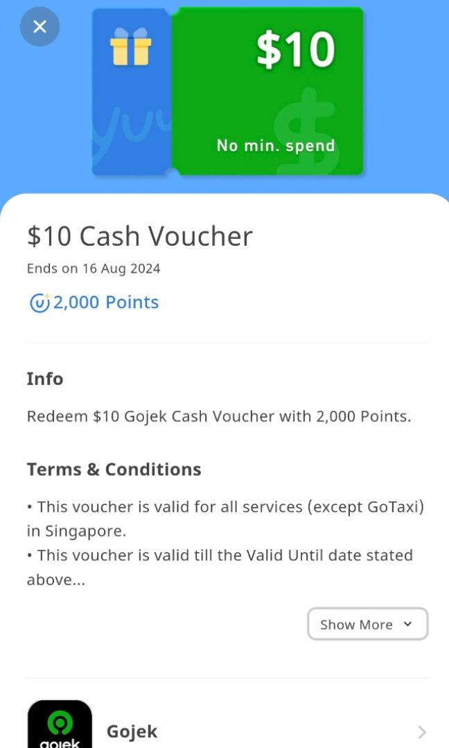 Gojek voucher, Tickets & Vouchers, Vouchers on Carousell