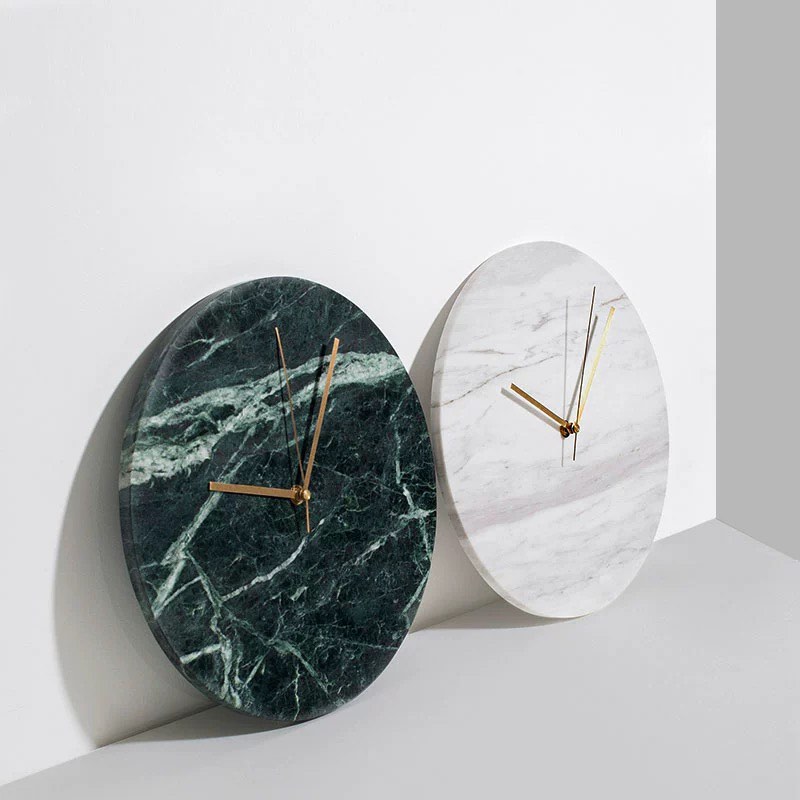 Green Marble Clock, Furniture & Home Living, Home Decor, Clocks on ...