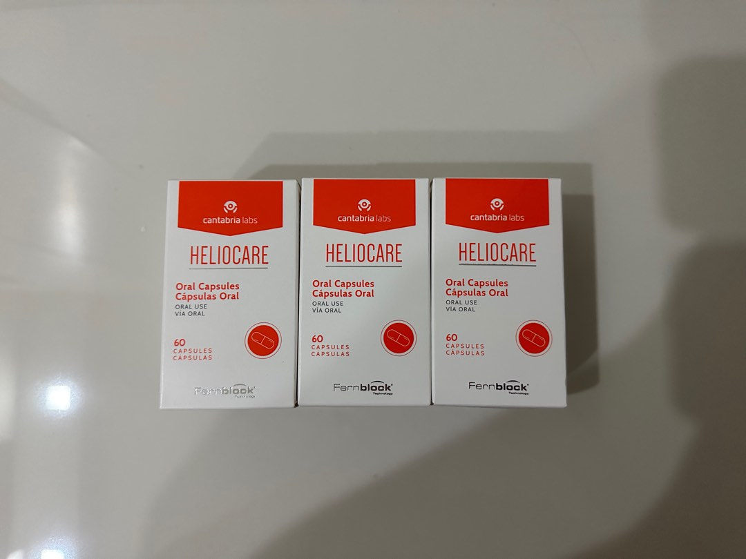 Heliocare Fernblock Oral Capsules, Health & Nutrition, Health ...
