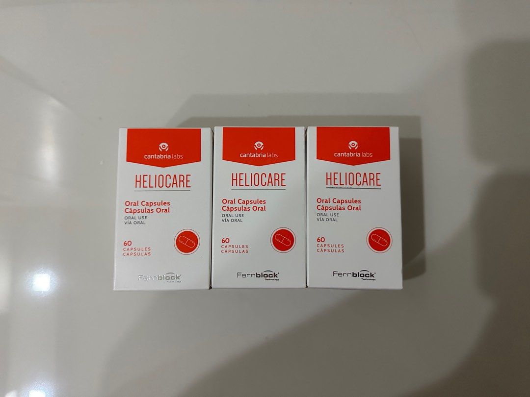 Heliocare Fernblock Oral Capsules, Health & Nutrition, Health ...