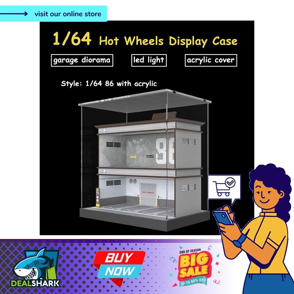 Hot Wheels Display Case - 1/64 Scale Die-cast Model Car Display Case ...
