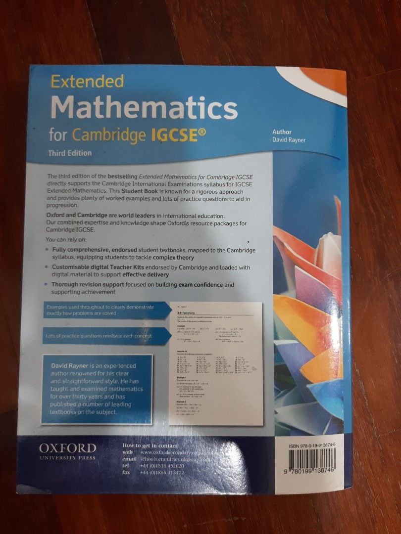 IGCSE maths textbook, Hobbies & Toys, Books & Magazines, Textbooks on ...
