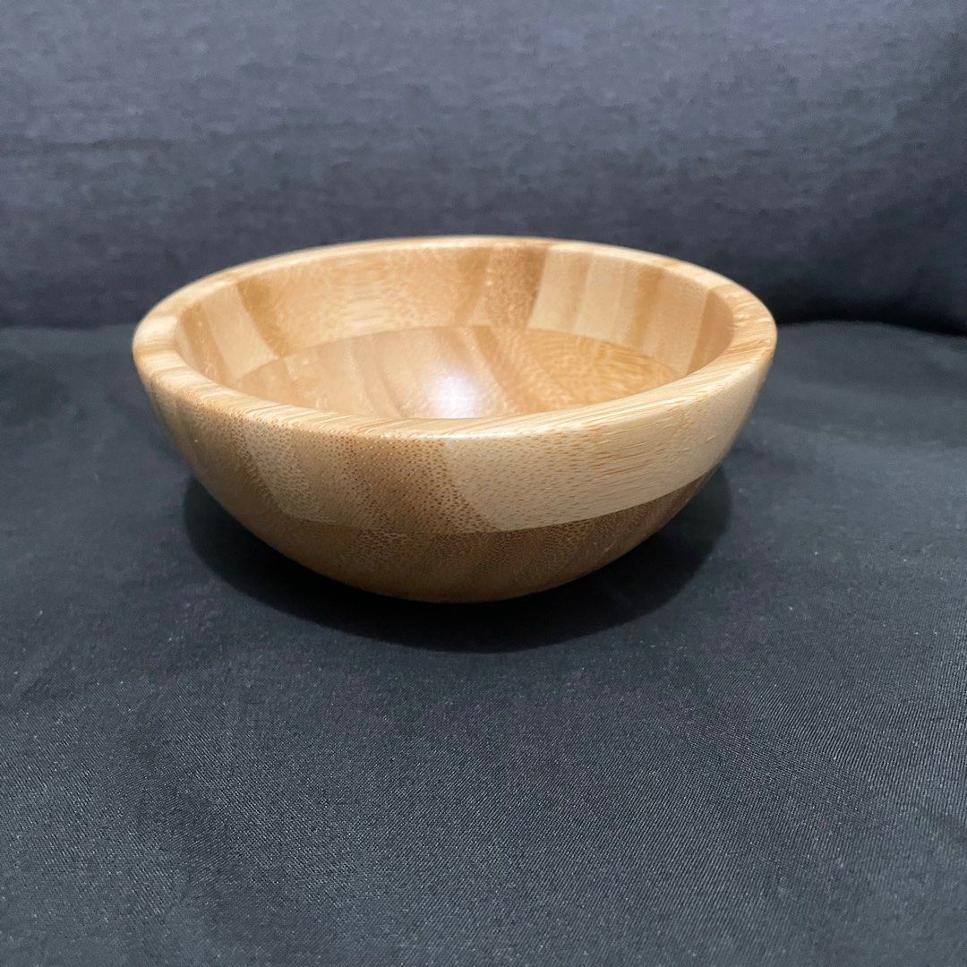 Ikea Blanda Matt Bamboo Wooden Bowl 12cm, Furniture & Home Living ...