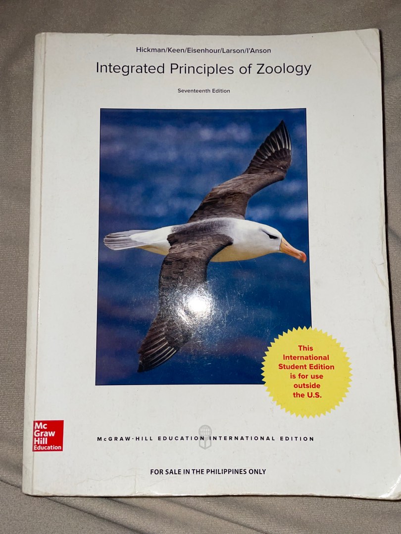 Integrated Principles of Zoology 17th Edition Hickman Keen McGraw Hill ...