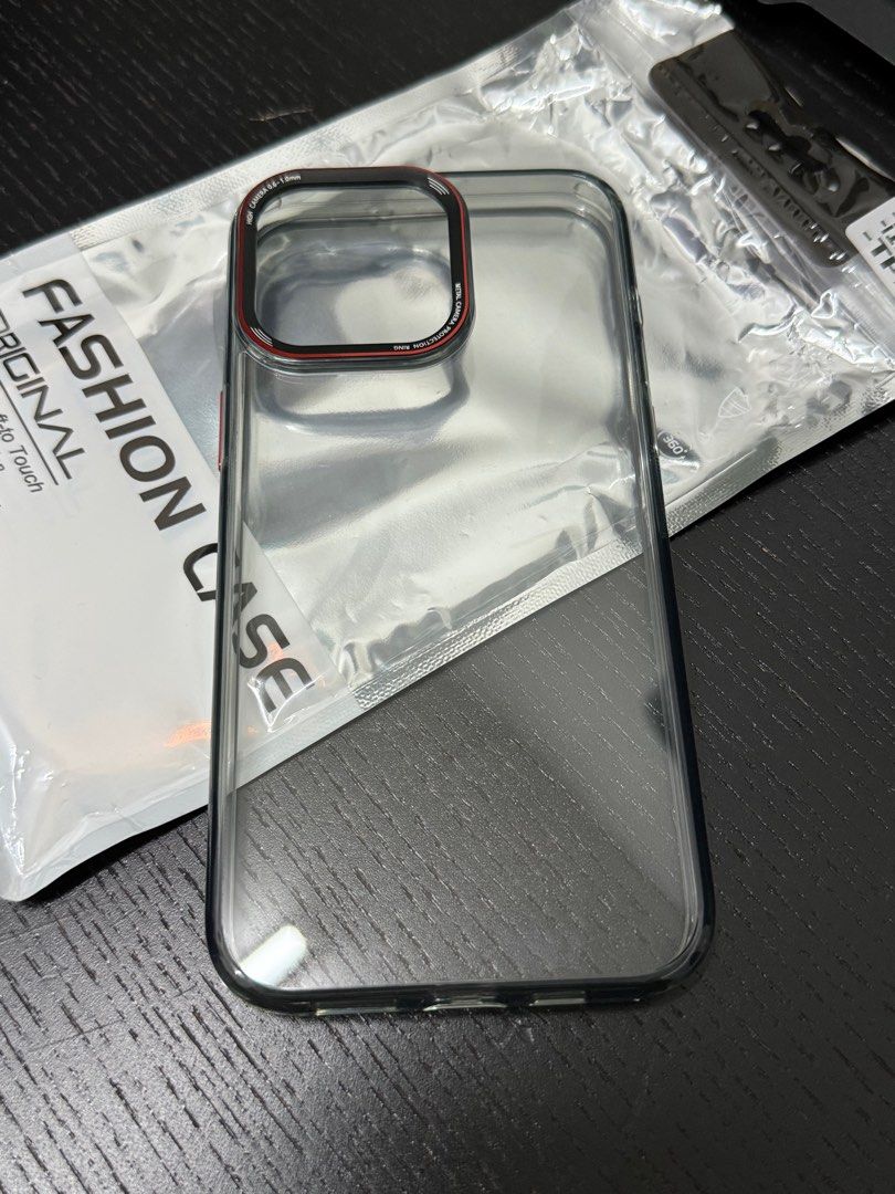 iPhone 15 Pro Max iPaky Transparent Black, Mobile Phones & Gadgets ...