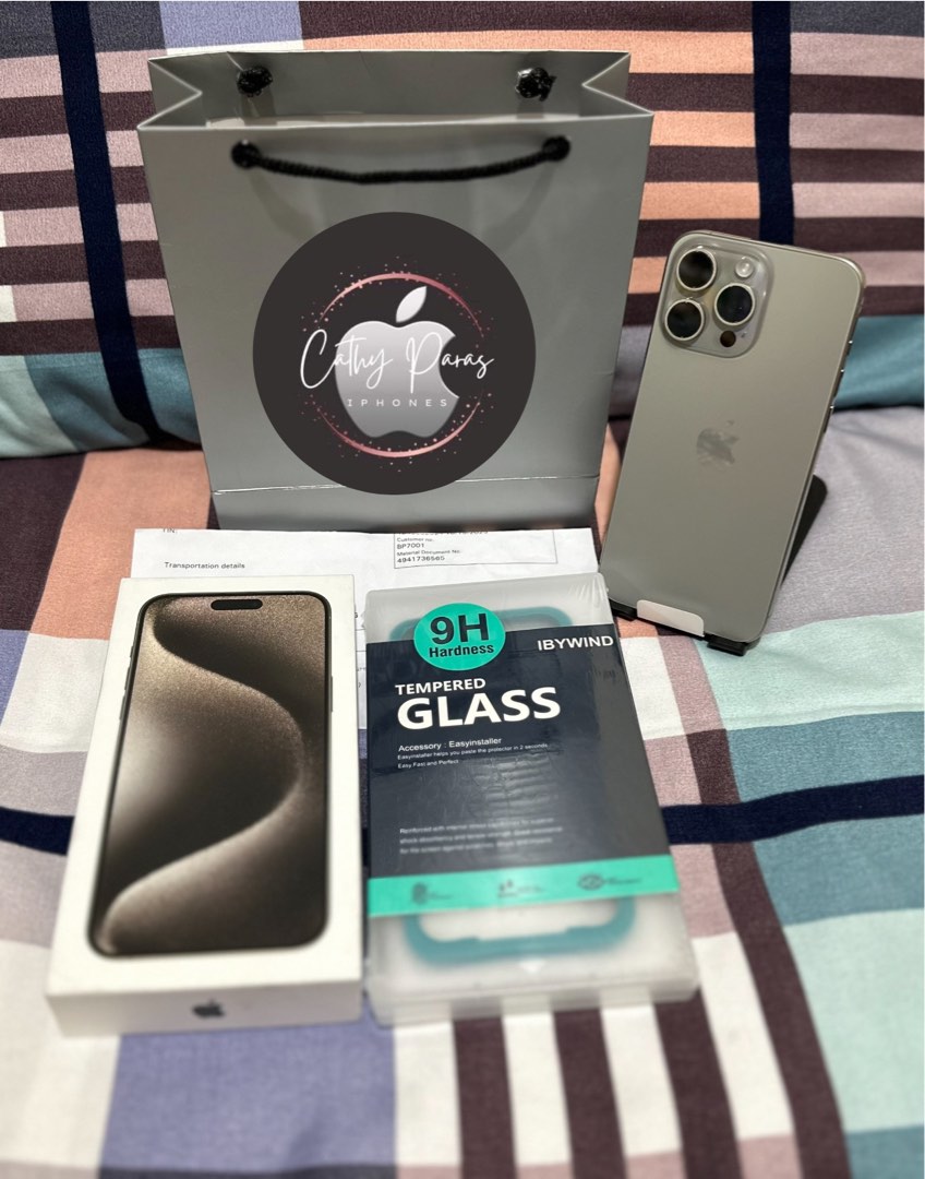 iPhone 15 ProMax in Natural Titanium (256GB) Open for swap to lower ...