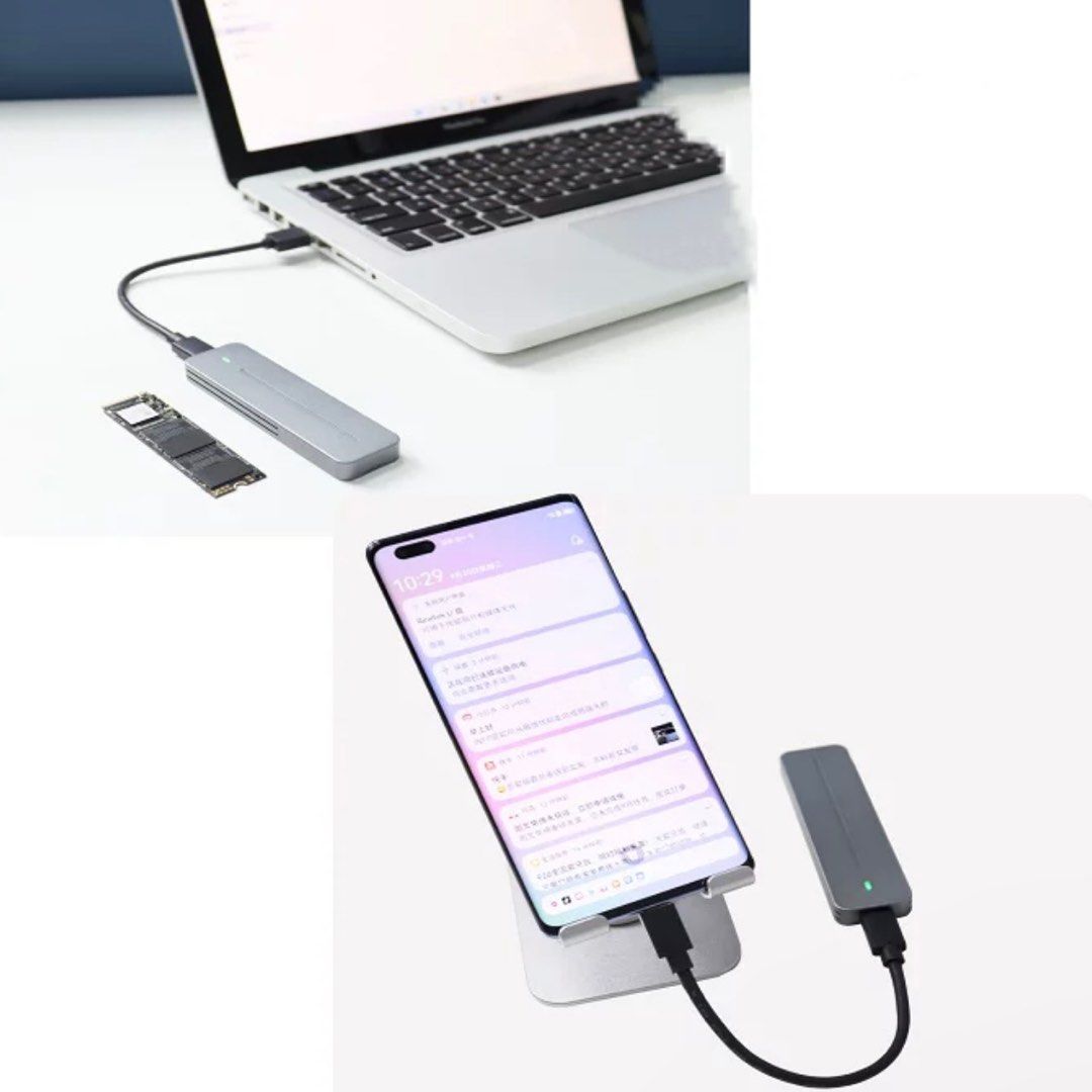 全新輕巧散熱勁ITGZ M.2 NVMe SSD enclosure usb3.2固態移動硬盤盒鋁合金轉接盒10Gbps /每秒1000MB 好過ORICO m2 ssd enclosure ...