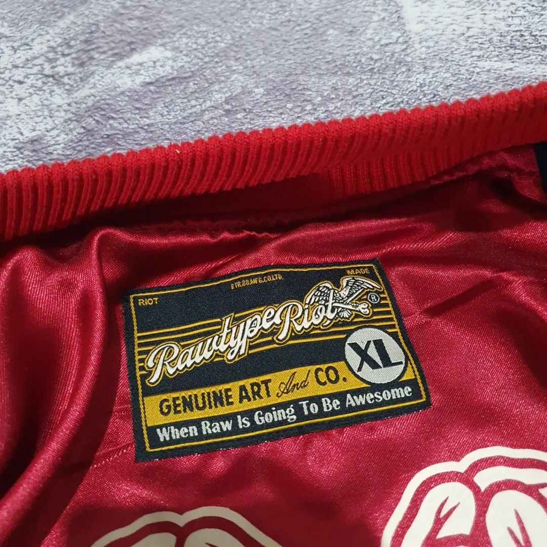 JACKET VARSITY RAW TYPE RIOT X PEE WEE GASKINS ORIGINAL LIMITED EDITION ...