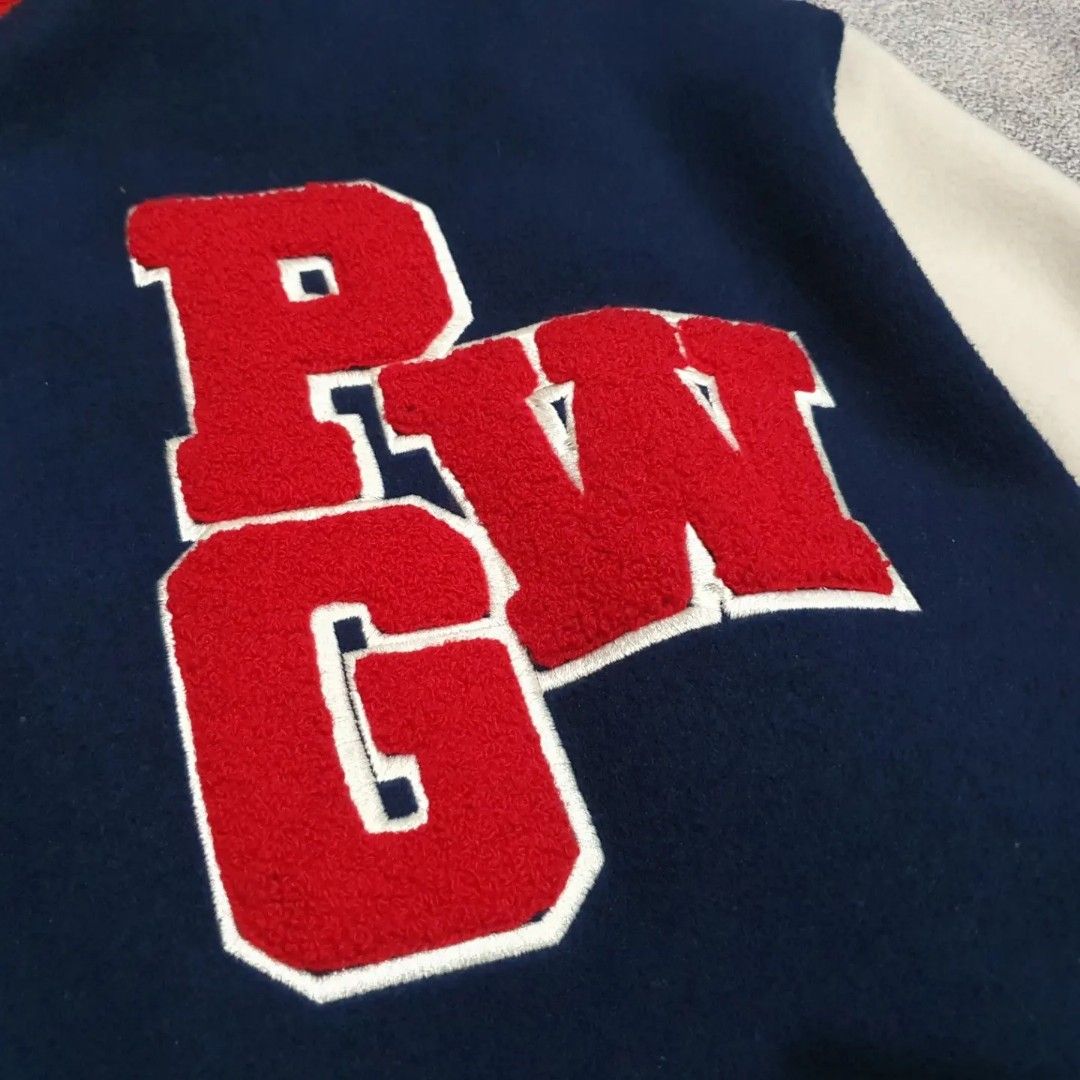 JACKET VARSITY RAW TYPE RIOT X PEE WEE GASKINS ORIGINAL LIMITED EDITION ...