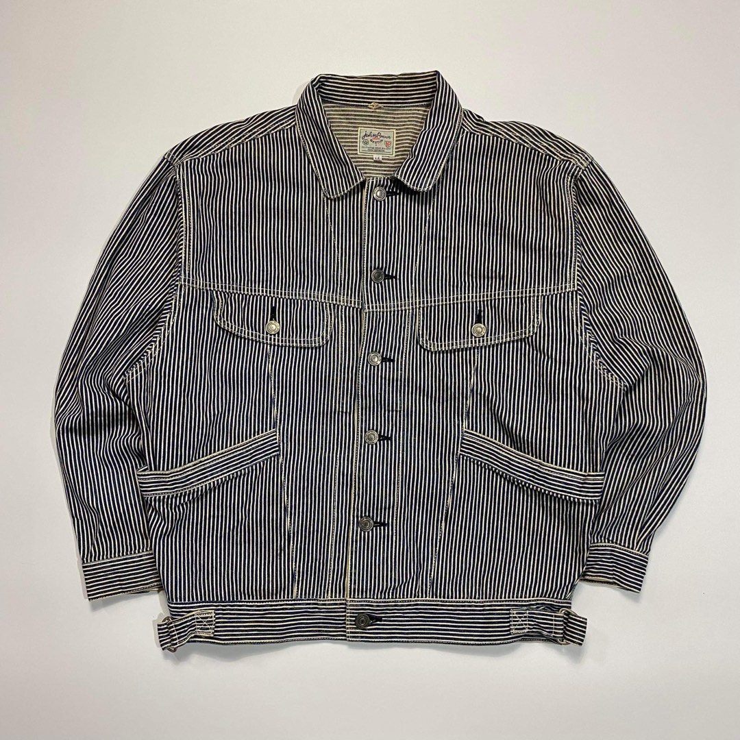 Japanese Workwear Hickory Denim Trucker Jacket by John Power Bestin ...