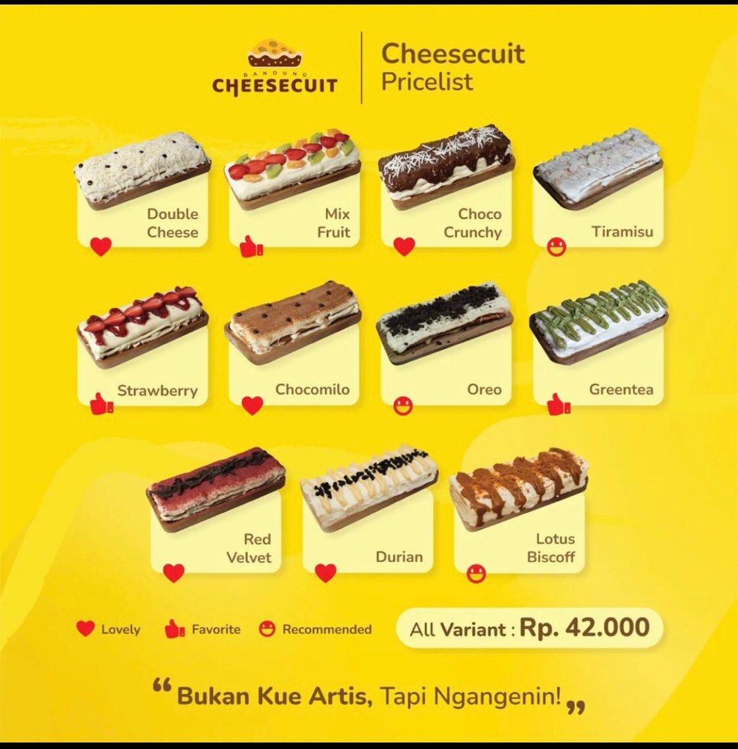 JASTIP CHEESECUIT BANDUNG, Makanan & Minuman, Makanan Instan di Carousell