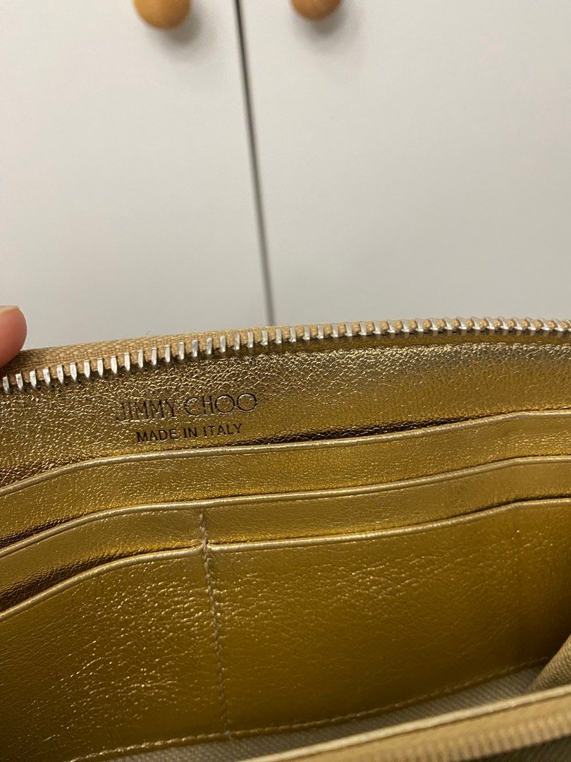 Jimmy Choo Filipa Star Studded Long Wallet (Authentic), Luxury, Bags ...