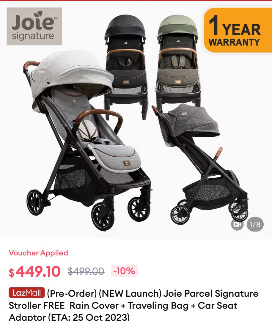 Joie Parcel Signature Stroller (BNIB), Babies & Kids, Going Out ...
