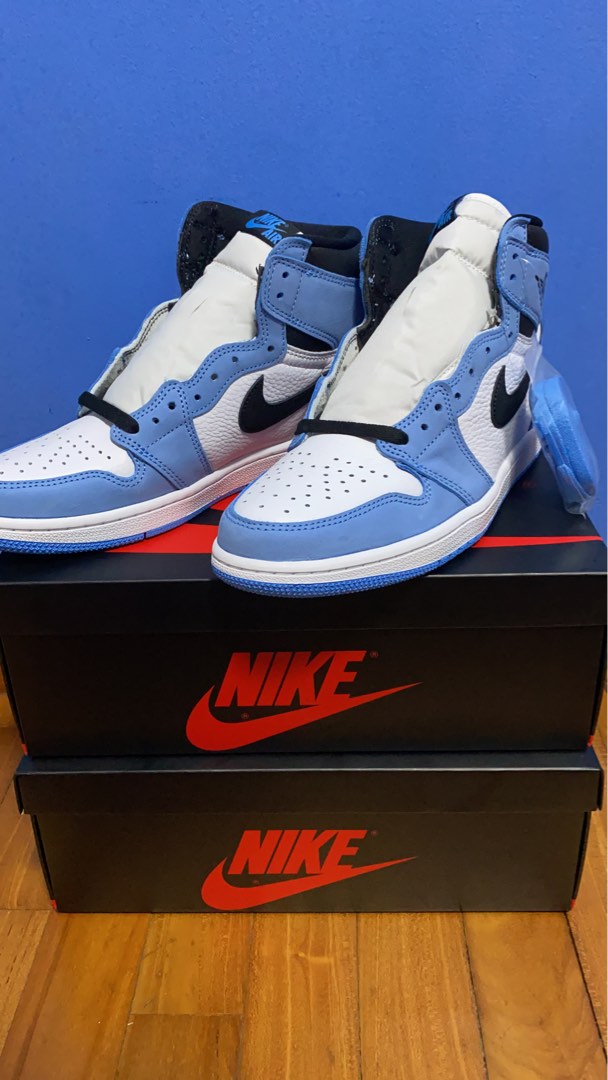 Jordan 1 high UNC university blue, Men's Fashion, Footwear, Sneakers on ...