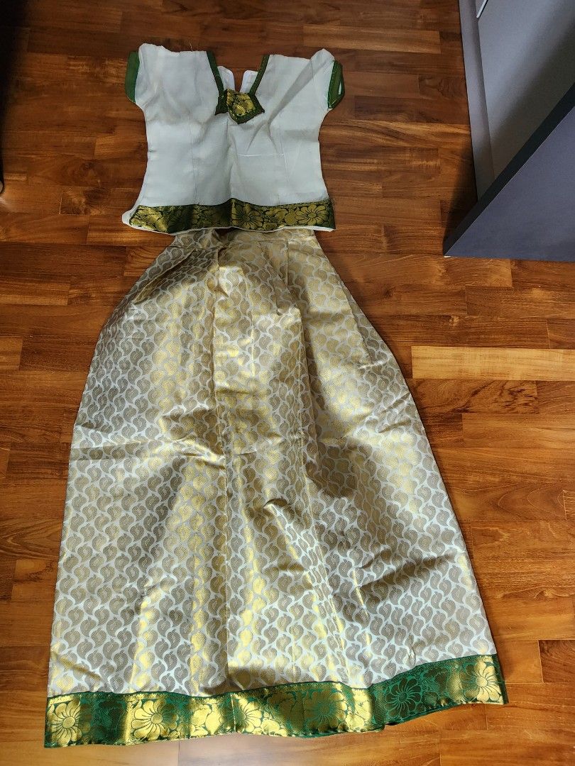 Kerala Pavadai Punjabi Suit Indian Costume Deepavali Diwali Lehenga ...