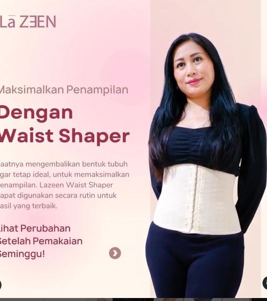 LA ZEEN WAIST SHAPER KORSET PELANGSING KORSET TULANG KORSET PASCA BERSALIN, Fesyen Wanita ...