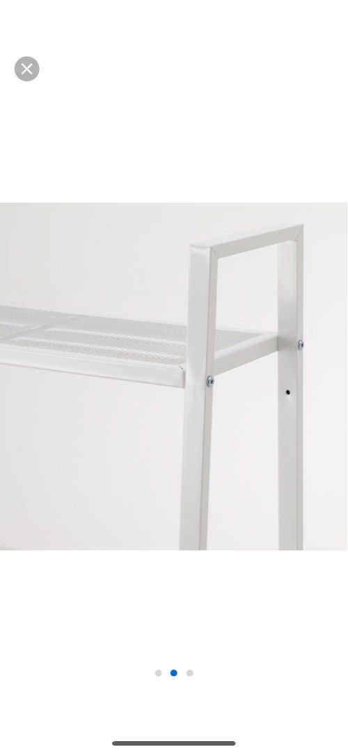 LERBERG Shelf unit White LERBERG Shelf unit Dark grey 60×148 display ...